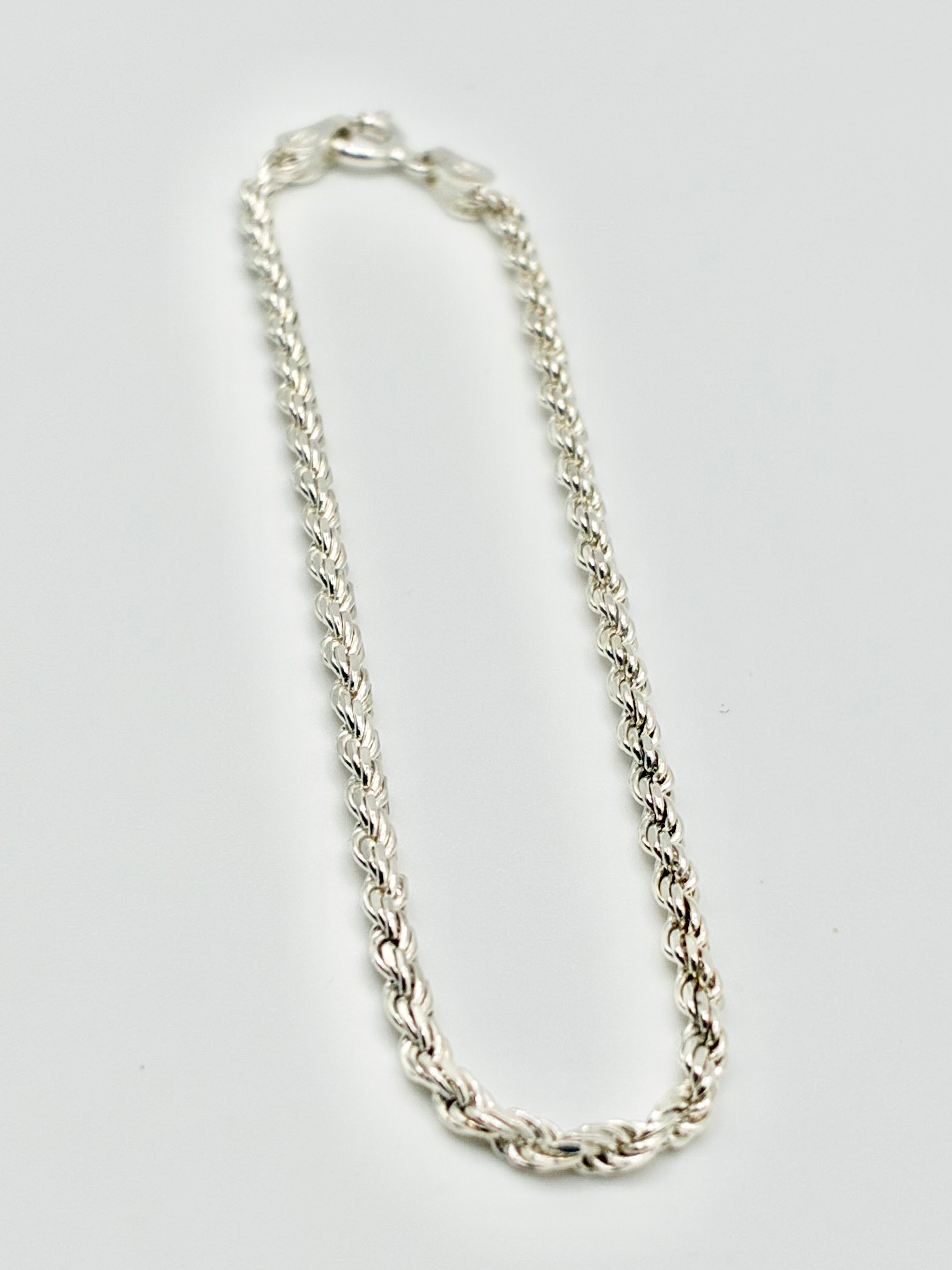 Milor Italy 925 Sterling Silver Rope 7" Bracelet – GemQuestCo