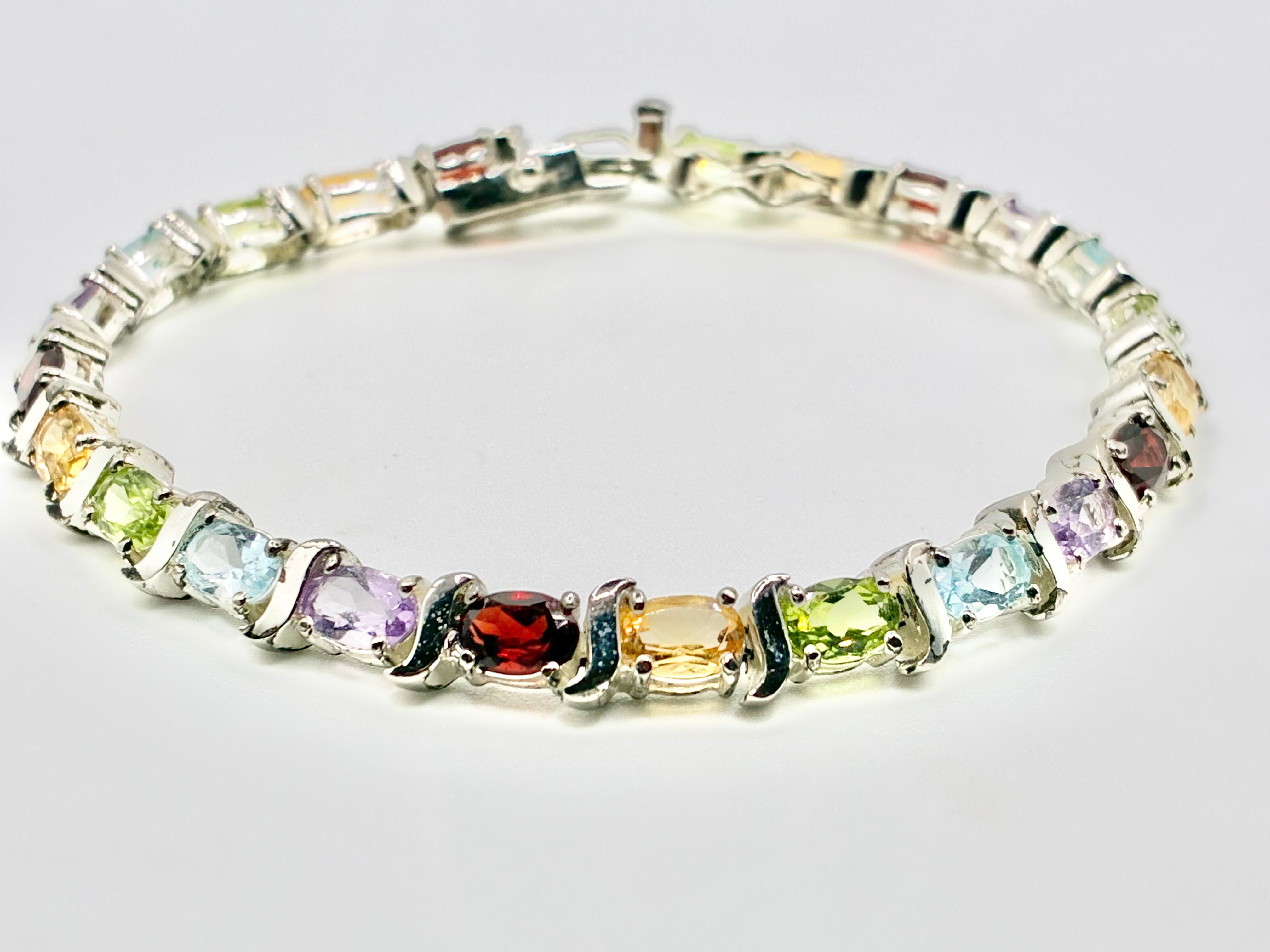 HAN Thailand Multi-Stone Tennis Bracelet – 7” – GemQuestCo